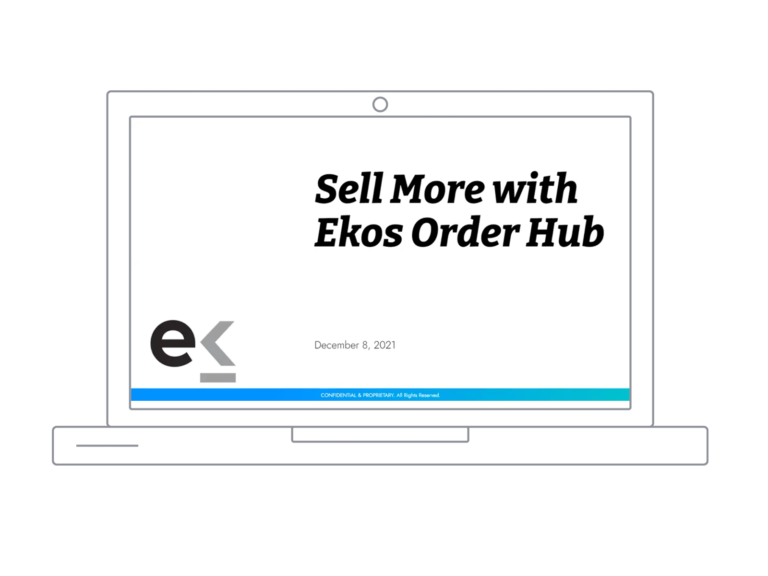 Sell More with Ekos Order Hub